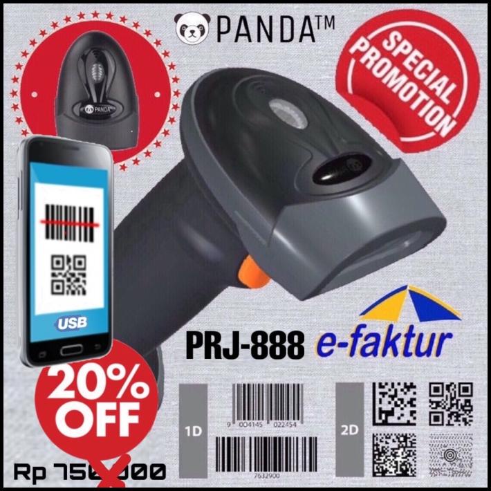 Jual Barcode Scanner E-Faktur 2D/1D Panda Prj-888 (Qr Code-Efaktur ...