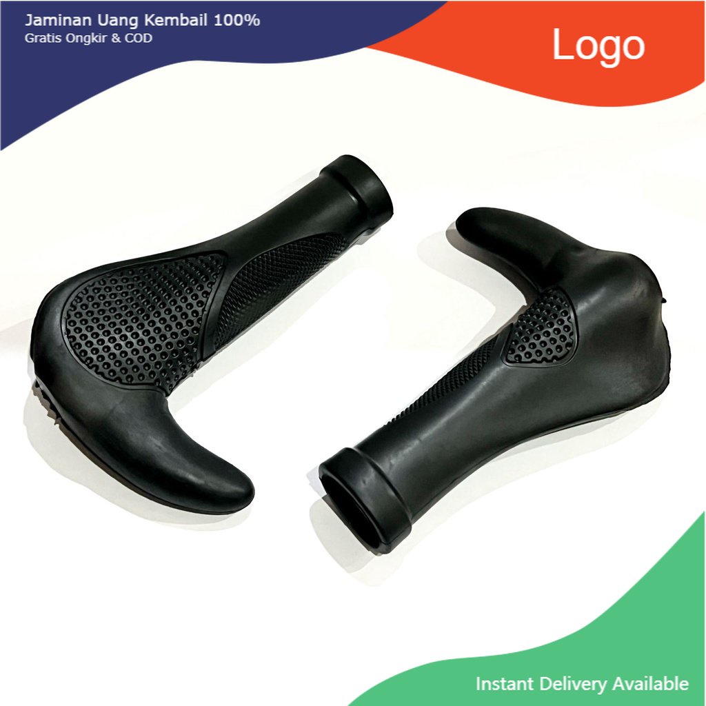 Jual Hand Grip Sepeda Ergonomic Handle Grip Hitam Sepeda Tanduk ...
