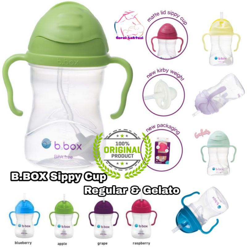 Jual BBOX SIPPY CUP 240ml REGULAR GELATO - B.BOX STRAW CUP - BOTOL ...