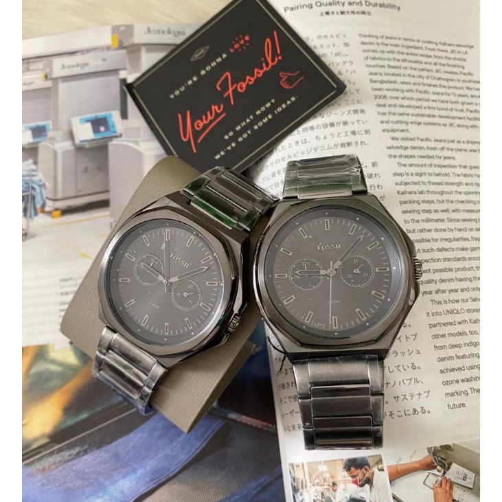 Jual BQ2609 Evanston Multifunction Gunmetal Stainless Steel Watch ...