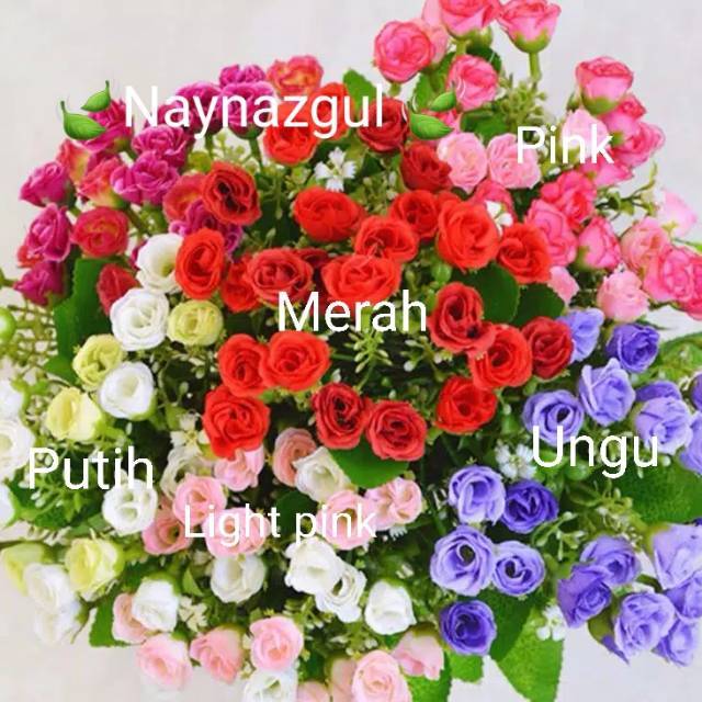 Jual Bunga mawar mini 25 kuntum artificial | Shopee Indonesia