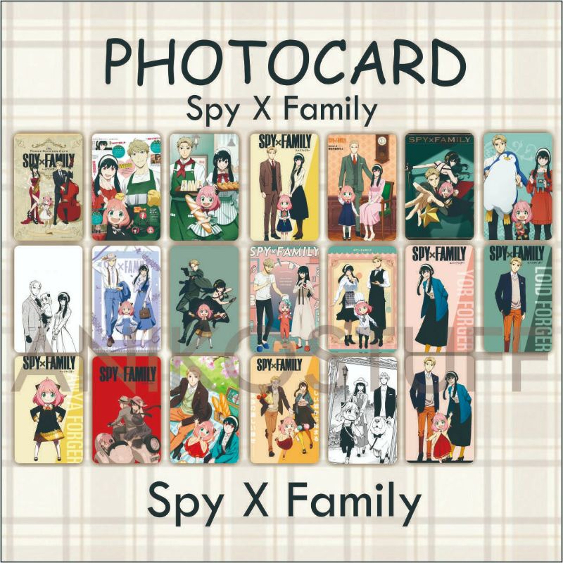 Jual PHOTOCARD SPY X FAMILY LOID FORGER ANYA FORGER YOR FORGER BISA ...