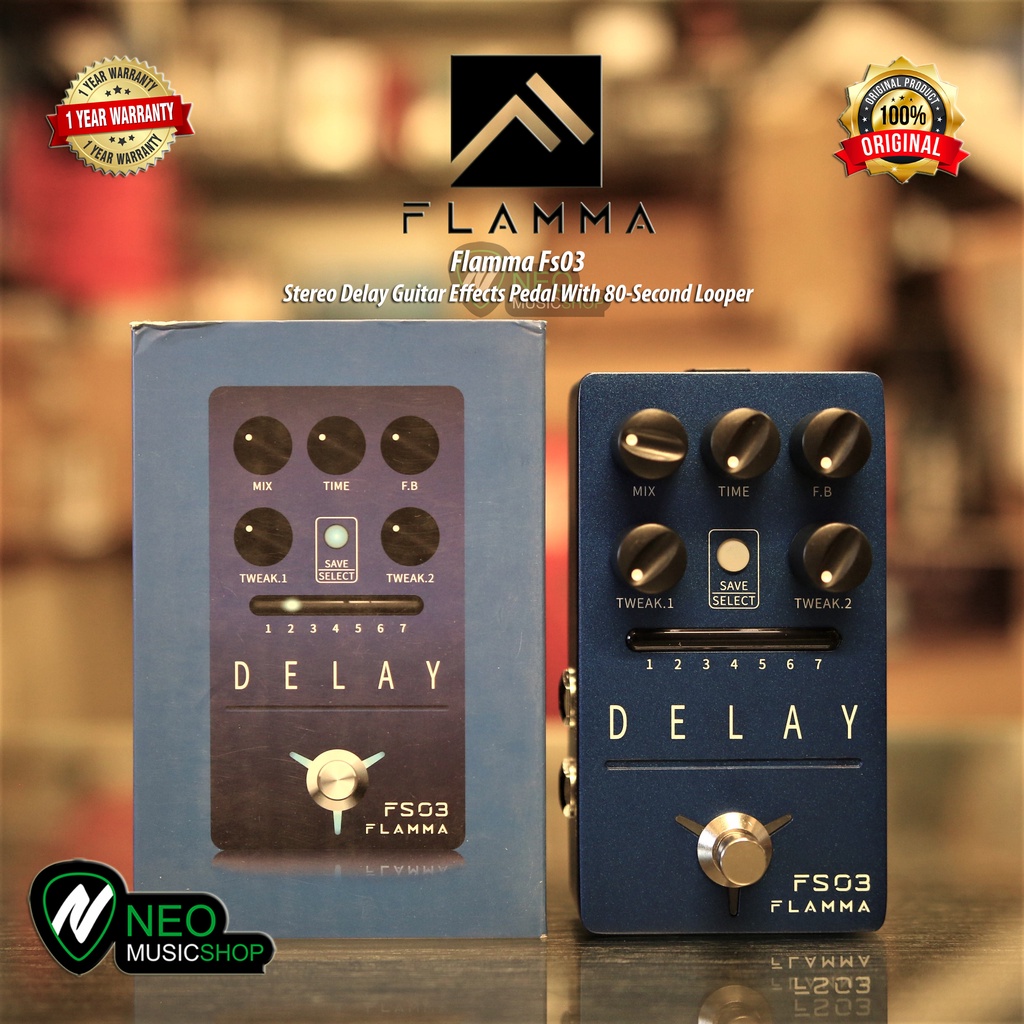 Jual FLAMMA FS03 Stereo Delay Guitar Effects Pedal | Shopee Indonesia