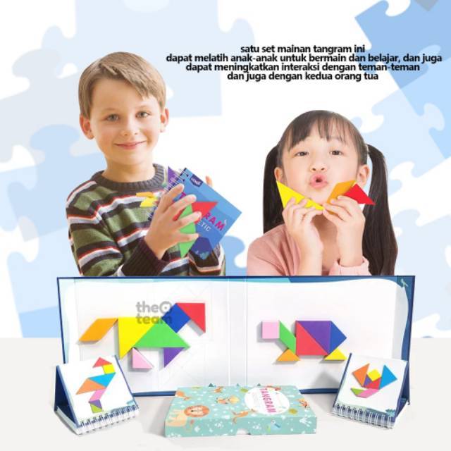 Jual Magnetic Puzzle - Tangram 4 In 1 [Ready Stock] | Shopee Indonesia