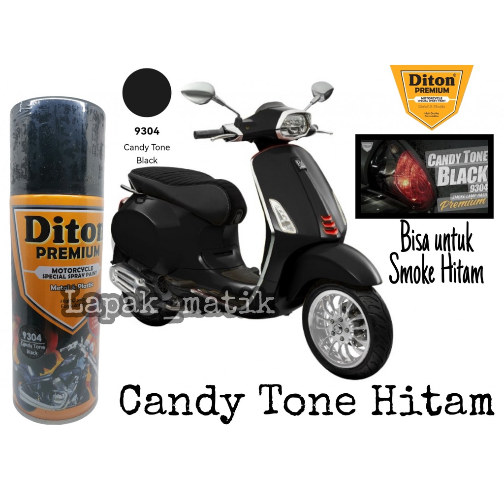 Jual Pilok DITON PREMIUM Candy Tone BLACK 9304 HITAM CANDY 400ML ...