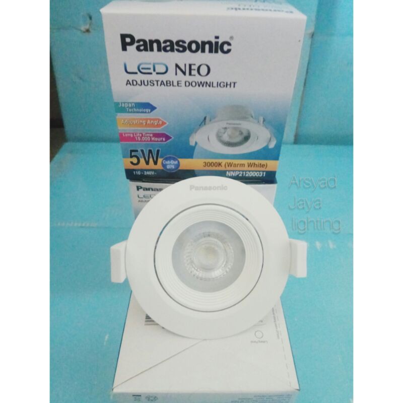Jual Lampu downlight Spotlight Panasonic LED/COB 5 watt (WARNA kuning ...