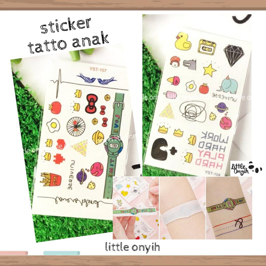 Jual Sticker tato anak temporary cute | Shopee Indonesia