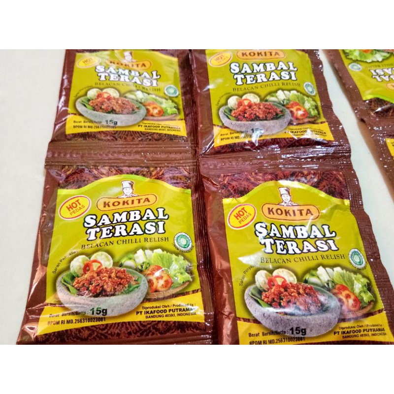 Jual Sambal Terasi Kokita 15gram Renteng (isi 10) | Shopee Indonesia