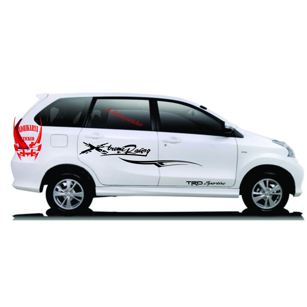 Jual Promo Stiker Mobil Sticker car EXTREME RACING TRD SPORTIVO Avanza ...