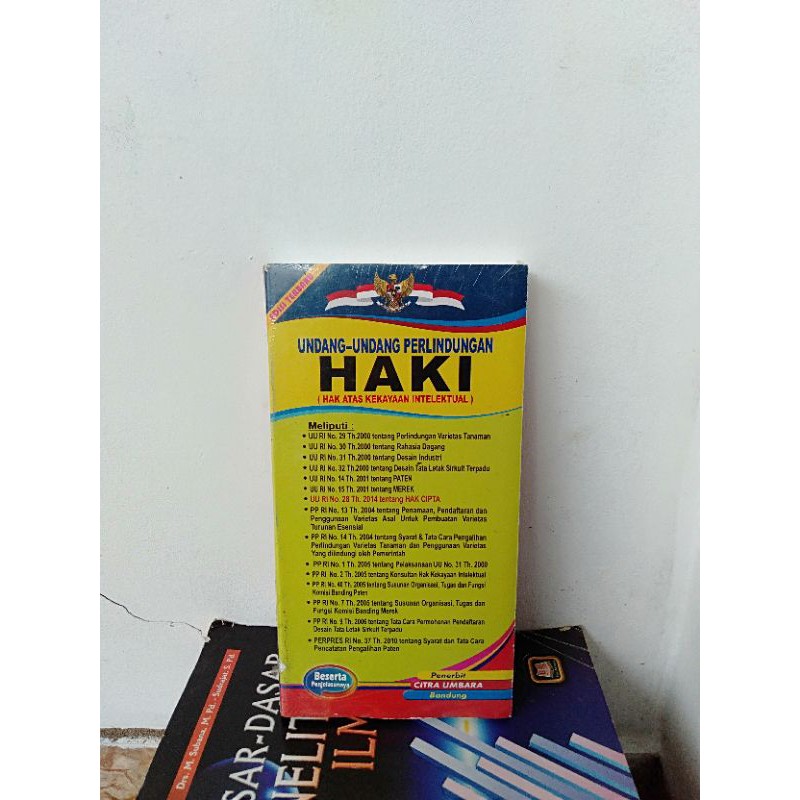 Jual ORI UNDANG-UNDANG PERLINDUNGAN HAKI ( HAK ATAS KEKAYAAN INTELEKTUAL ) | Shopee Indonesia