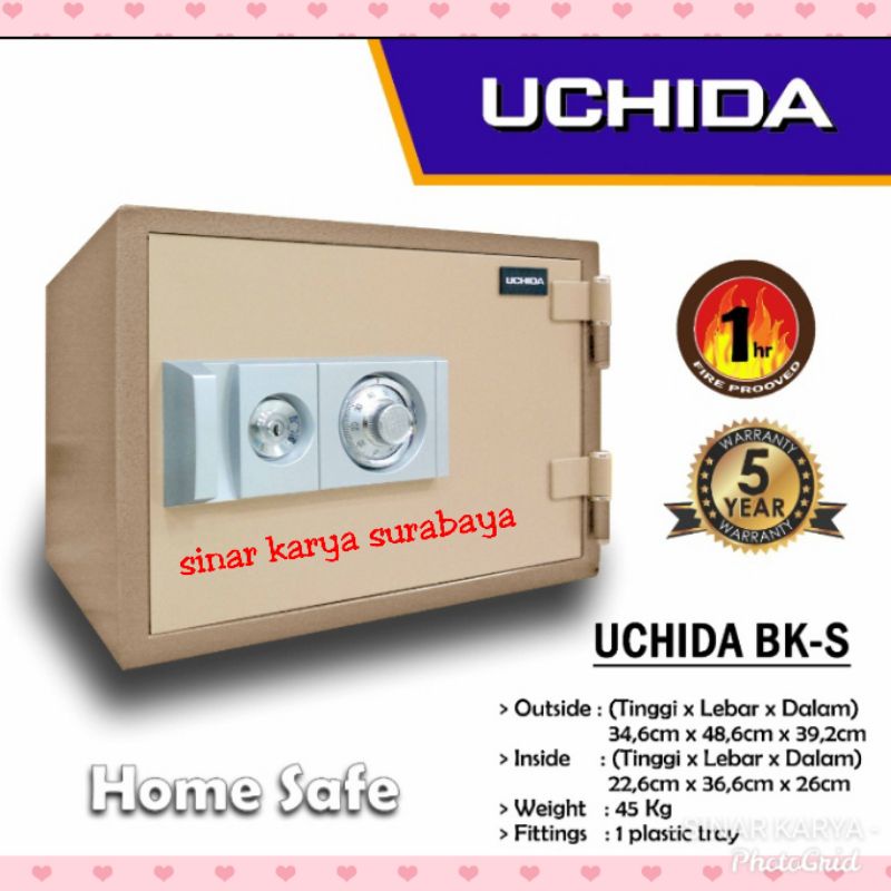 Jual Brankas UCHIDA BK-S Brangkas tahan api Made in Korea Kotak lemari ...