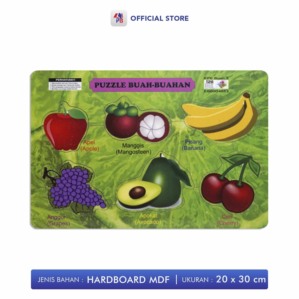 Jual Puzzle Edukasi Anak / Puzzle Kayu / Puzzle Anak Buah Bunga ...