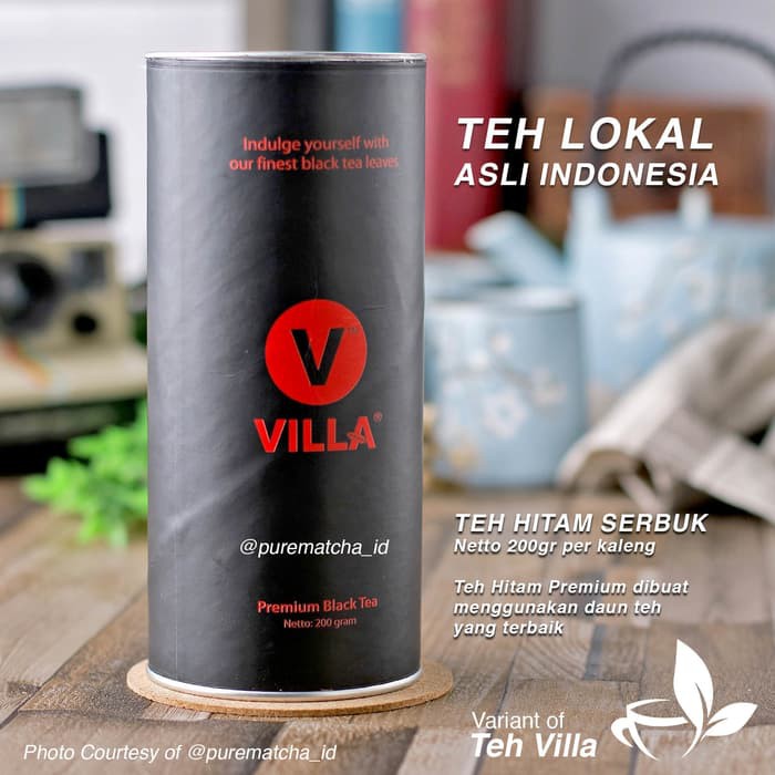 Jual Teh Villa Indonesian Premium Black Tea Teh Hitam Serbuk Indonesia ...