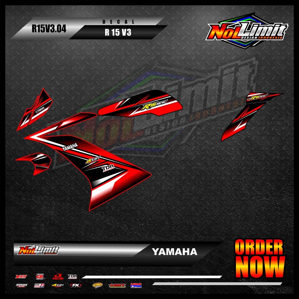 Jual Sticker Striping Decal Yamaha R15 V3, Sticker Decal R15 V3, Sticker R15 , striping R15 V3 ...