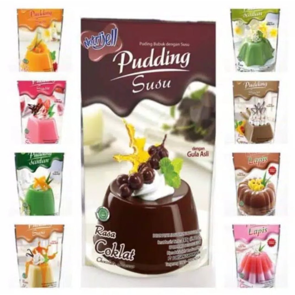 Jual Nutrijell Pudding Susu & Puding Santan All Variant | Shopee Indonesia