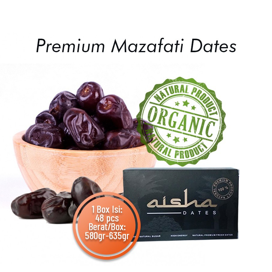 Jual AISHA DATES KURMA | KURMA RUTHAB PREMIUM TASTE / KURMA ARAFAH ...