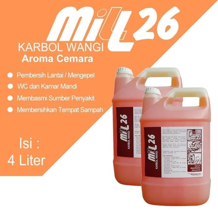 Jual MILL 26 KARBOL AROMA PINUS DAN CEMARA 4000ML | Shopee Indonesia