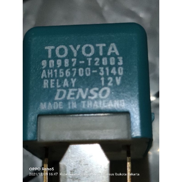 Jual Relay Headlamp Dimmer Innova, Forturner,Hilux,Yaris,Vios 90987-T2003 | Shopee Indonesia
