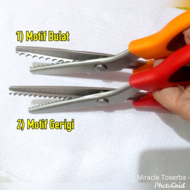 Jual Gunting Motif Bulat / Gerigi (uk.0.5cm) | Shopee Indonesia