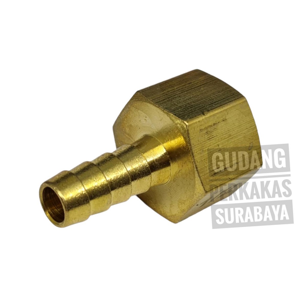 Jual SAMBUNGAN SELANG DRAT DALAM 3/8 FEMALE HOSE BARB CONNECTOR SOK SELANG SAMBUNGAN DRAT PIPA 3 ...