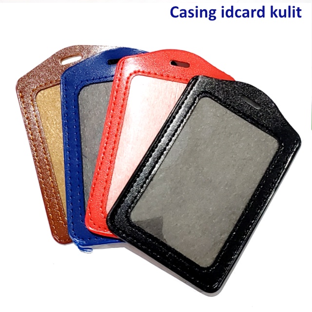 Jual casing frame idcard kulit idcard imitasi wadah id card tempat id ...