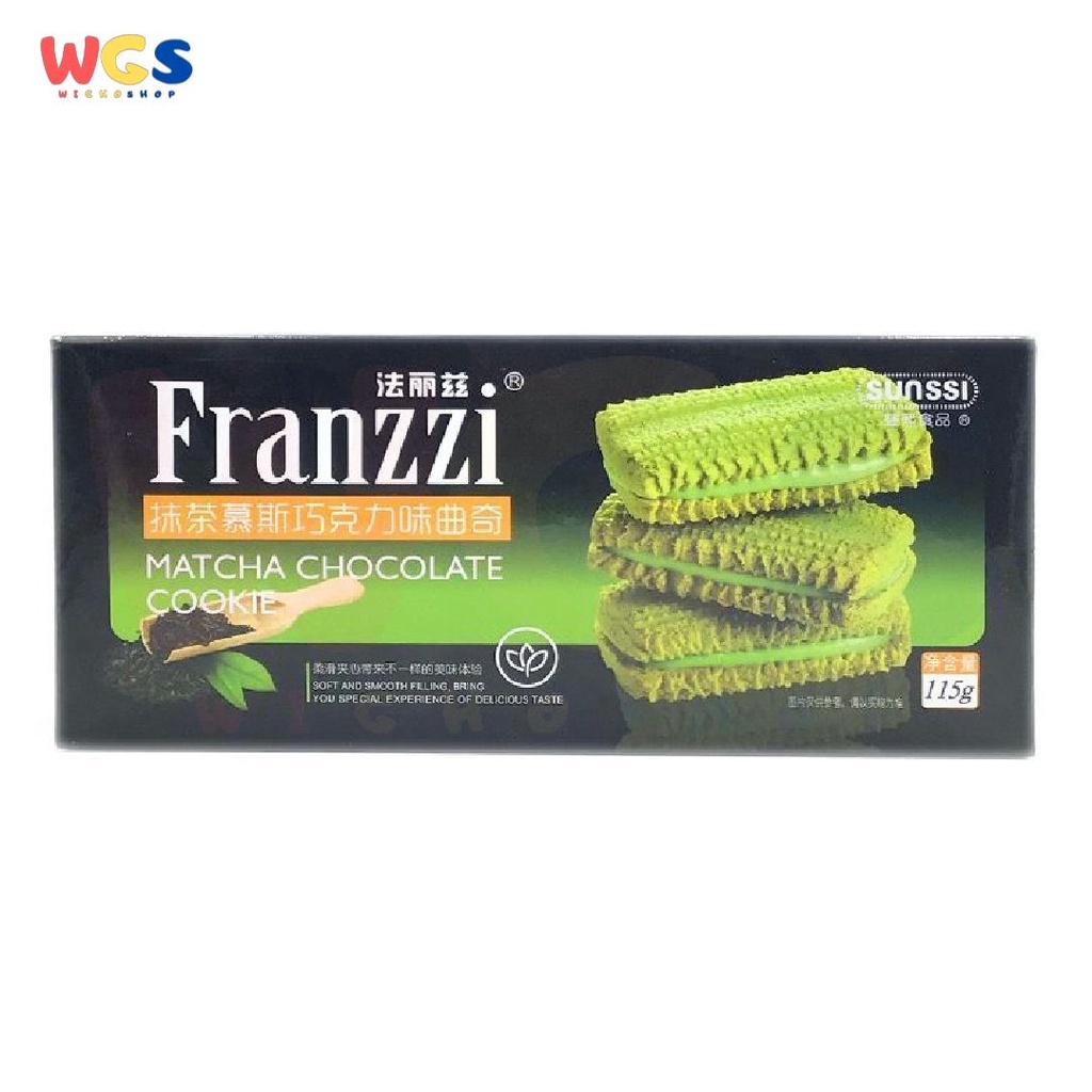Jual Biskuit Sunssi Franzzi Matcha Mousse Chocolate Cookie Soft Smooth ...