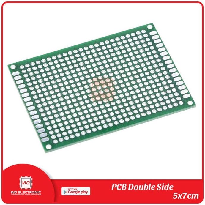 Jual PCB DOUBLE SIDE 5x7cm PCB MATRIX 5x7 PCB LUBANG 5x7 PROTOBOARD ...