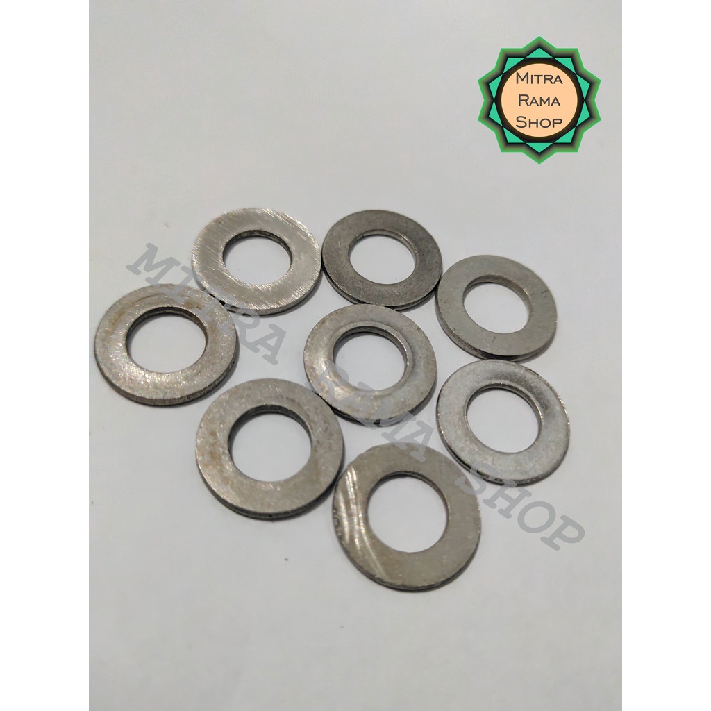 Jual Ring Baut (Plat & Per) Stainless Steel SUS 304 M8 | Shopee Indonesia