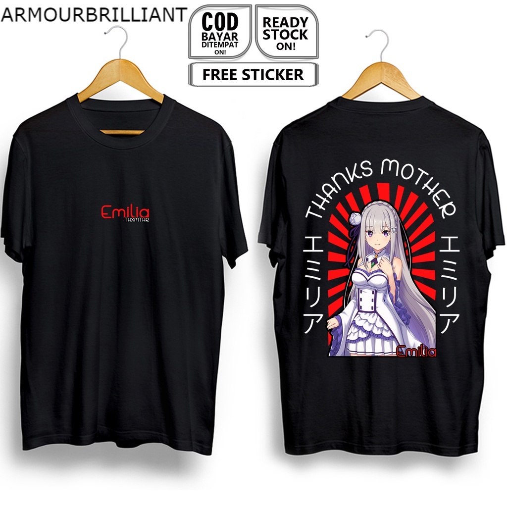 Jual KAOS EMILIA RE ZERO WAIFU ANIME MANGA HYOUKETSU NO MAJA EMIRI ...
