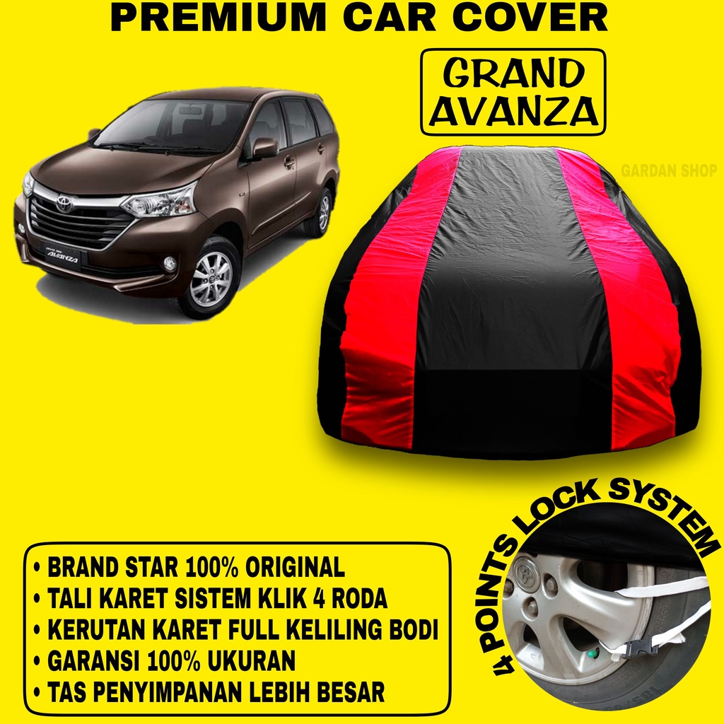 Jual Body Cover GRAND AVANZA Sarung MERAH Penutup Bodi Mobil Grand ...
