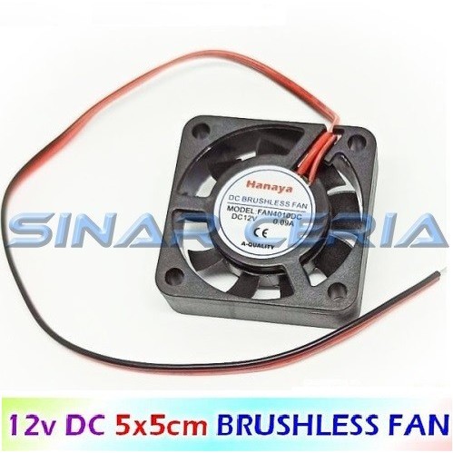 Jual Fan DC 12v 5 x 5 cm / Kipas DC 12v 5cm | Shopee Indonesia