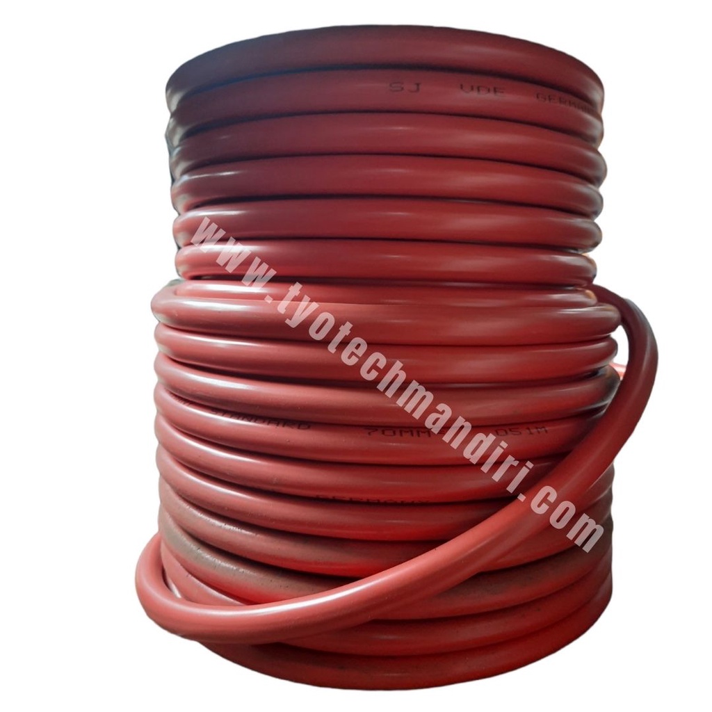 Jual Kabel las 70 mm VDE / welding cable SANJIA 70MM warna orange - 1 ...