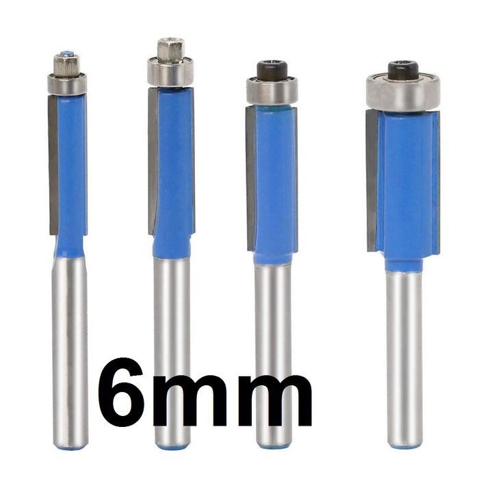 Jual Mata Profil 6mm Flush Trim Straight Router Bit Top Bearing Shank1 ...