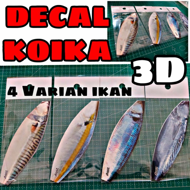 Jual Water silide decal metal jig Koika 3D 60,100,150g, 200g | Shopee Indonesia