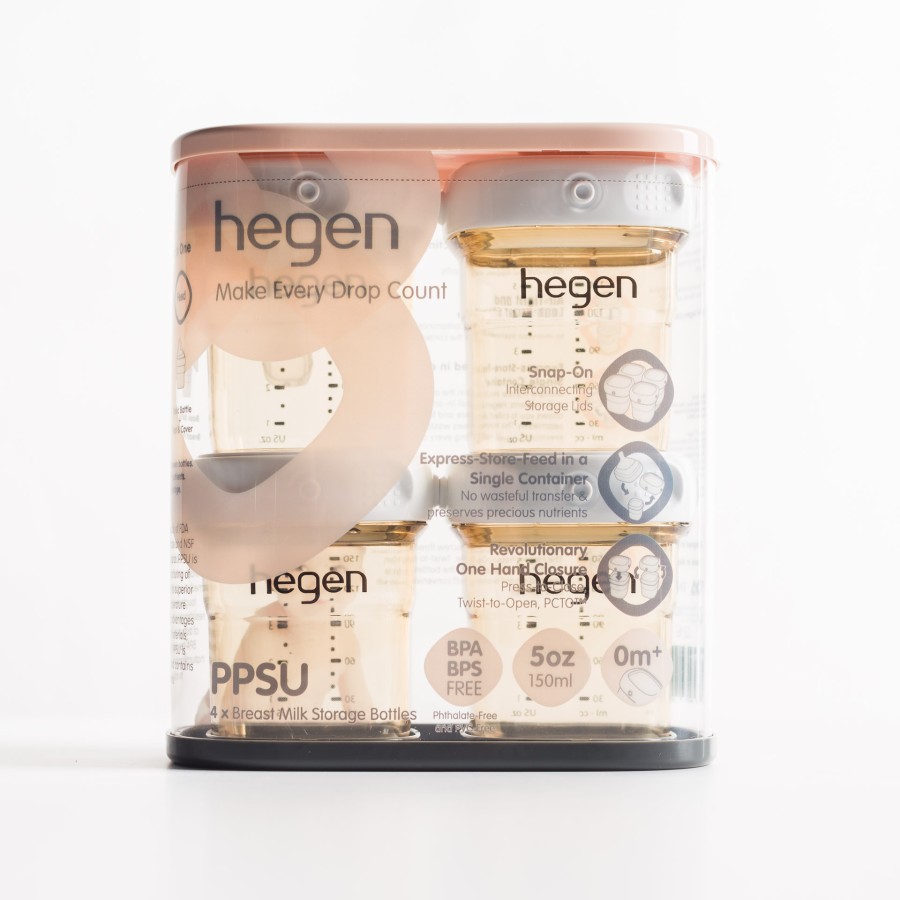 Jual Hegen PPSU Breast Milk Storage 150ml isi 4pcs / Tempat Asi / Wadah ...