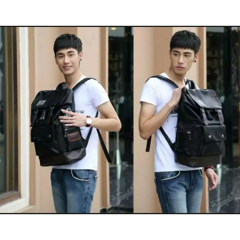 Jual Tas Ransel Pria Kulit RDN 015 Distro Bandung Ransel Punggung ...