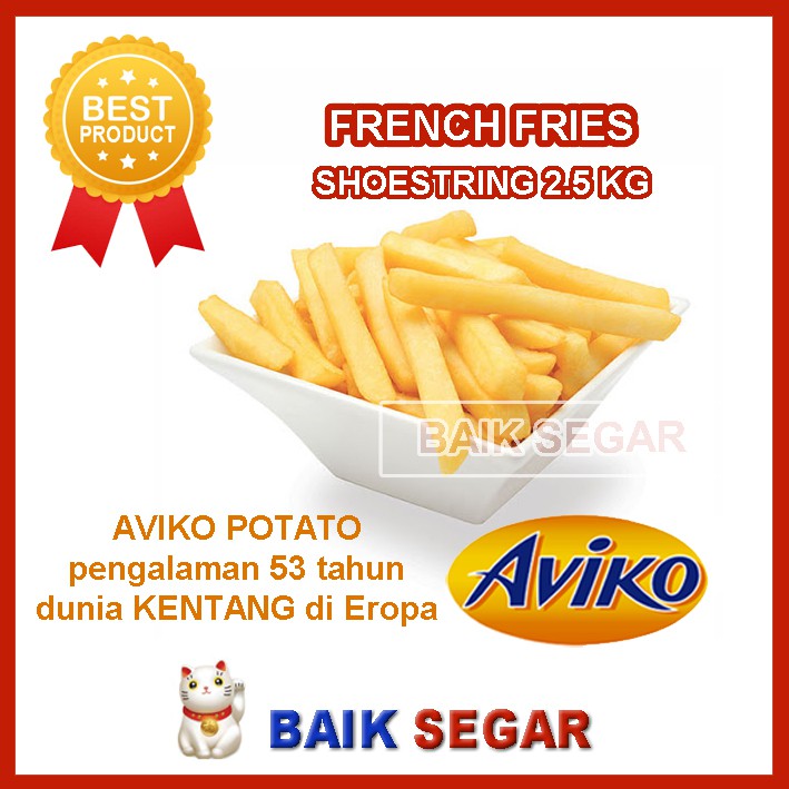Jual Kentang Shoestring AVIKO (Frozen) - French Fries no 1 di Belanda - 2,5 Kg | Shopee Indonesia