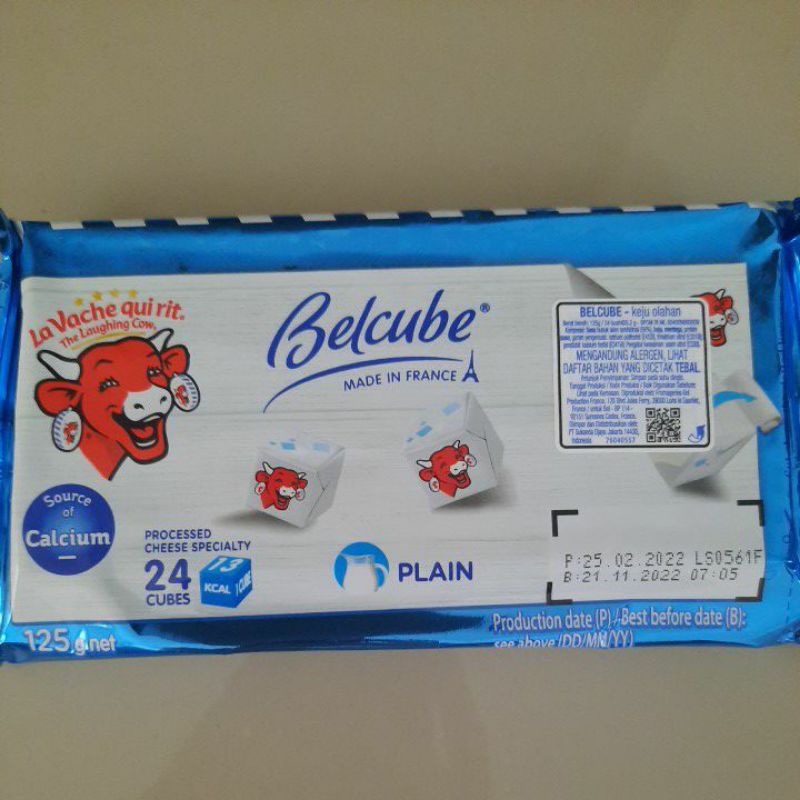 Jual EXP JUNI 2025 Belcube Plain / The Laughing Cow 24cubes 125gr ...