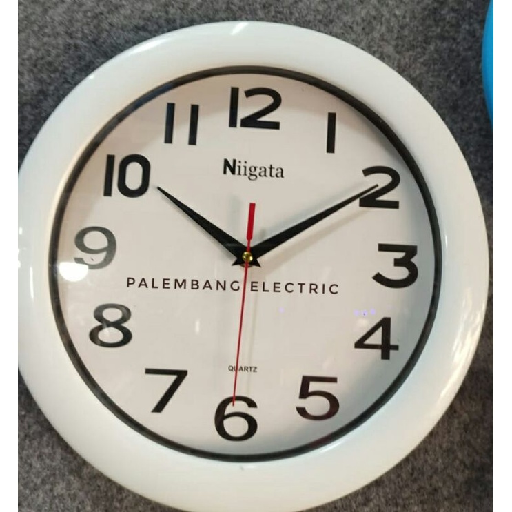 Jual Jam dinding putih polos murah diameter 30 cm | Shopee Indonesia