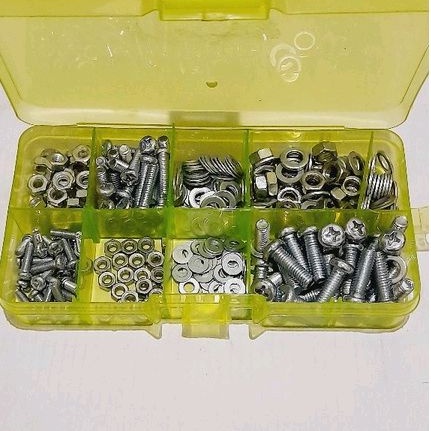 Jual Paket Mur Baut jp M5x15 (25 pcs)M4x15(25pcs),M3x10(25pcs),Ring plat M3 (50)M4 (50) M5 (50 ...