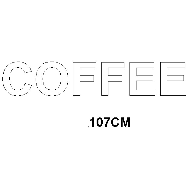 Jual CUSTOM MARQUEE LETTER LIGHT LAMPU HURUF COFFEE CAFFEE 30CM BOHLAM ...