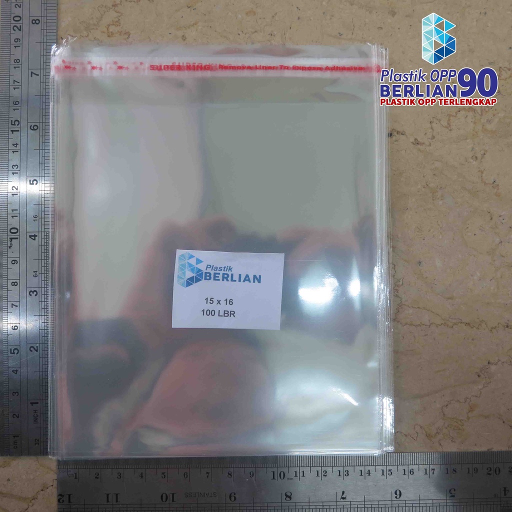 Jual Plastik Opp 15x16 cm Plastik Opp Seal / Plastik Opp Lem Tebal 20 ...