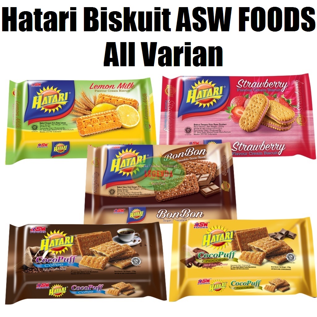 Jual HATARI Bon Bon Sugar Chocolate Biscuit 200 gr #CPAL | Shopee Indonesia