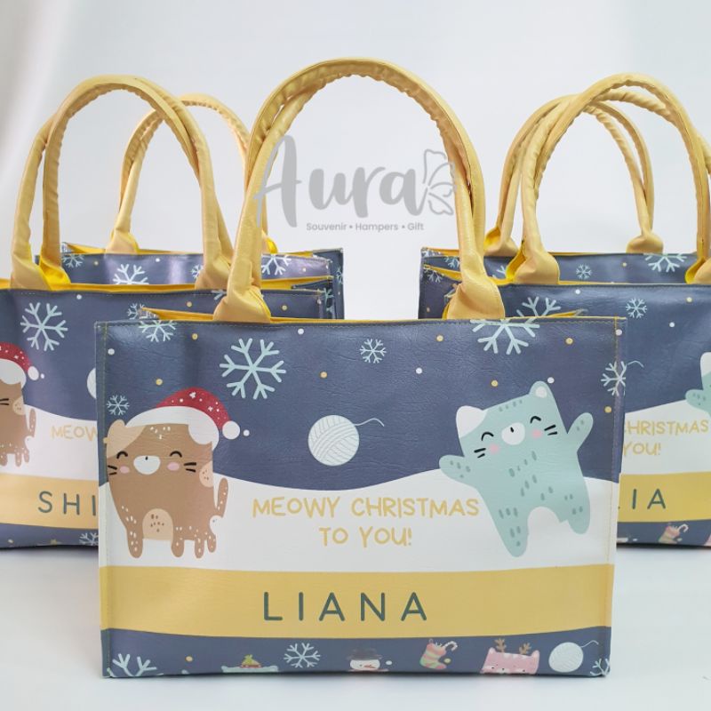 Jual CHRISTMAS BAG HAMPERS NATAL TAS CUSTOM TAS NAMA KADO HADIAH ...