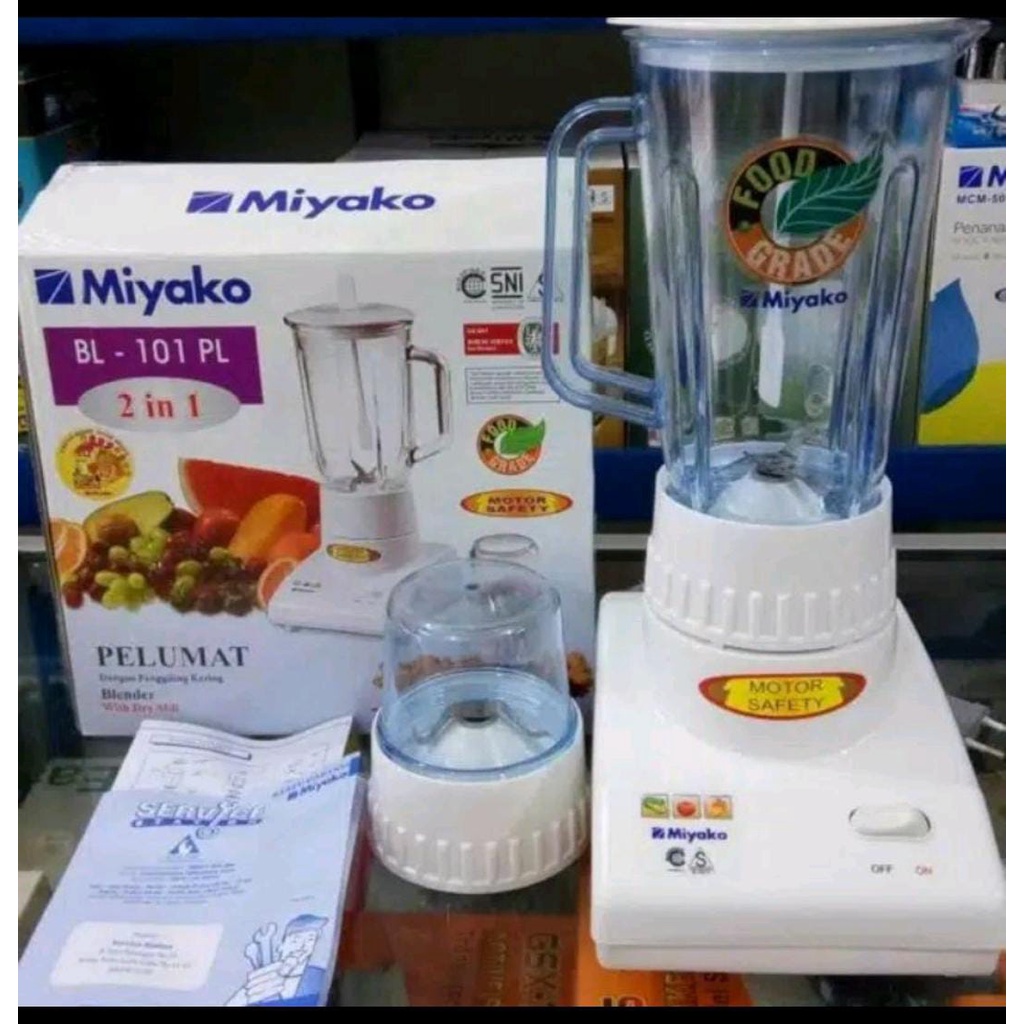 Jual BLENDER 2 IN 1 MIYAKO BL-101 PL / BL 101 PL / BL101 PL [PLASTIK ...