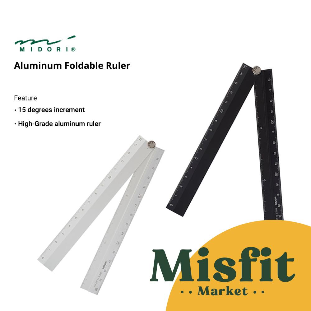 Jual MIDORI Aluminum Foldable Ruler 15-30 cm Penggaris Lipat Aluminium ...