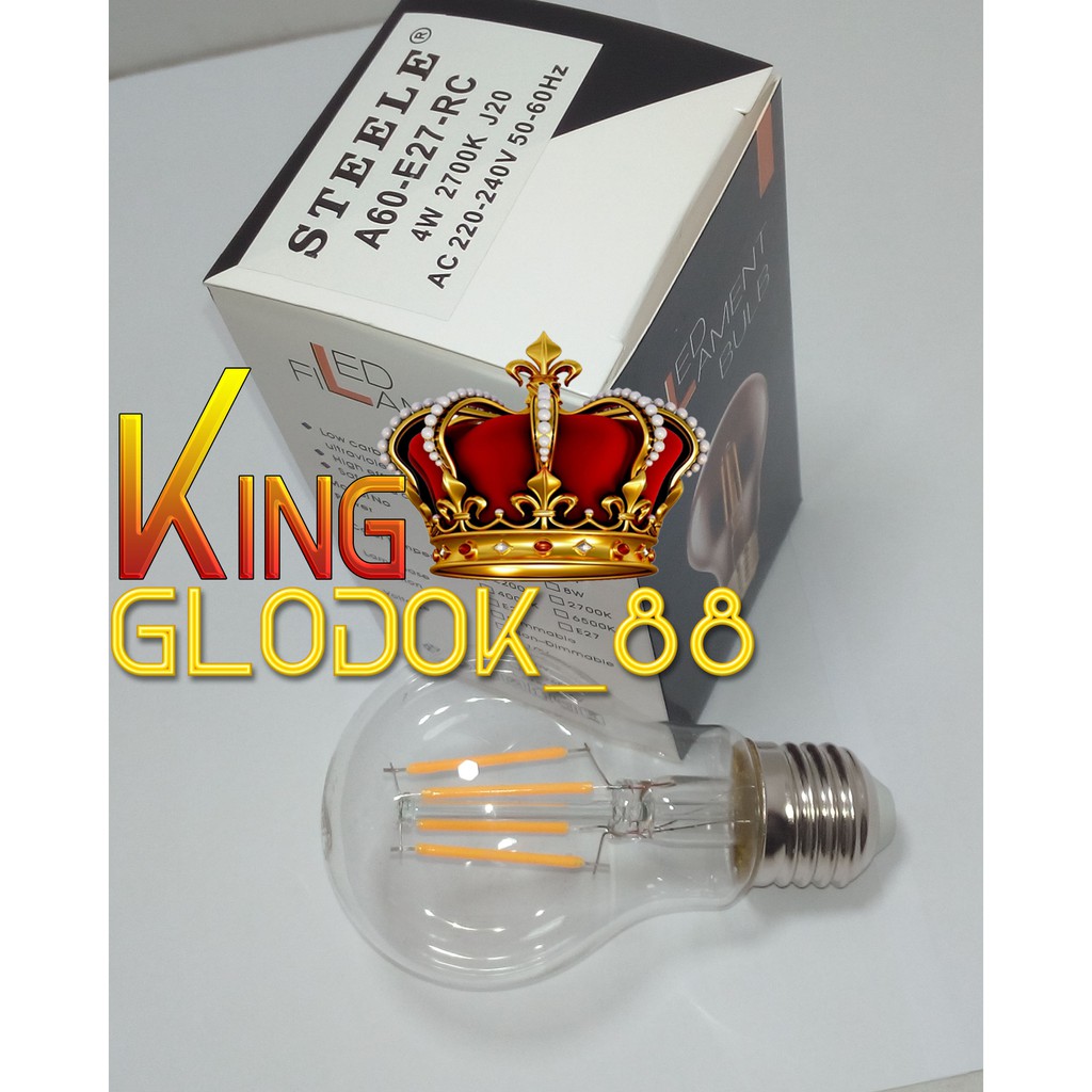 Jual FILAMENT LED - STEELE A60-E27-RC | Shopee Indonesia