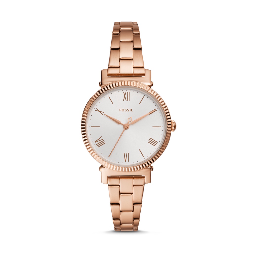 Jual Fossil Daisy Three-Hand Rose Gold-Tone Stainless Steel Watch ...