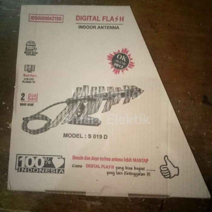 Jual Antena TV FLASH Type 1 [ S 019 D ] Indoor / Dalam LED LCD NEW! | Shopee Indonesia