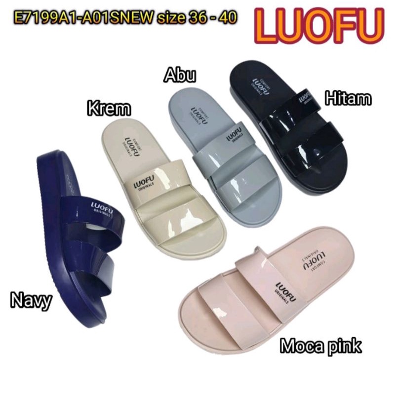 Jual Sandal luofu Wanita Sandal jelly karet Sandal luofu Sandal Luofu ...